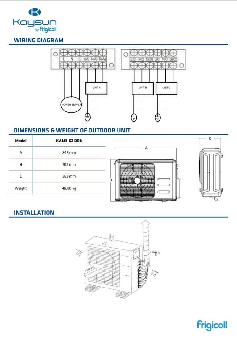 Aire Acondicionado multisplit KAYSUN 3x1 Instalaciones Térmica Soliva S.L.
